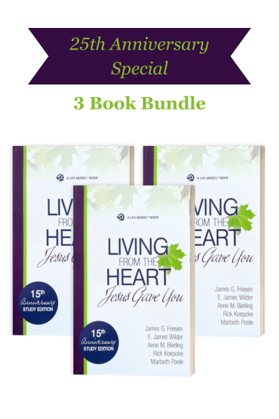 3-Book Bundle: Living From the Heart Jesus Gave You – Life Model Works